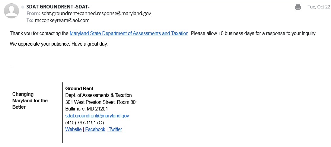 Maryland Ground Rent Lookup - Maryland Ground Rent